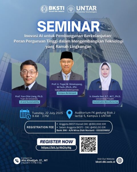 Seminar BKSTI : Inovasi AI Untuk pembangunan Berkelanjutan | UNTAR ...